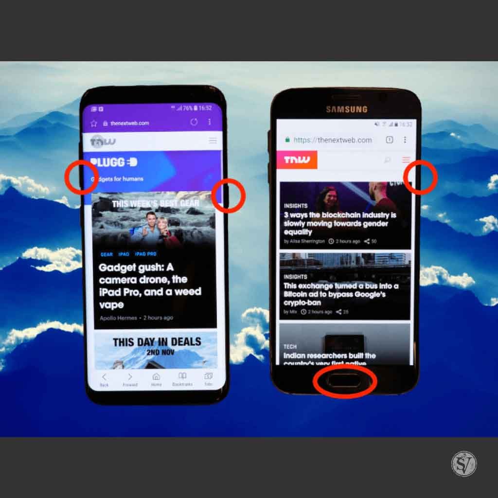 Screenshots on various devices can be taken in following ways